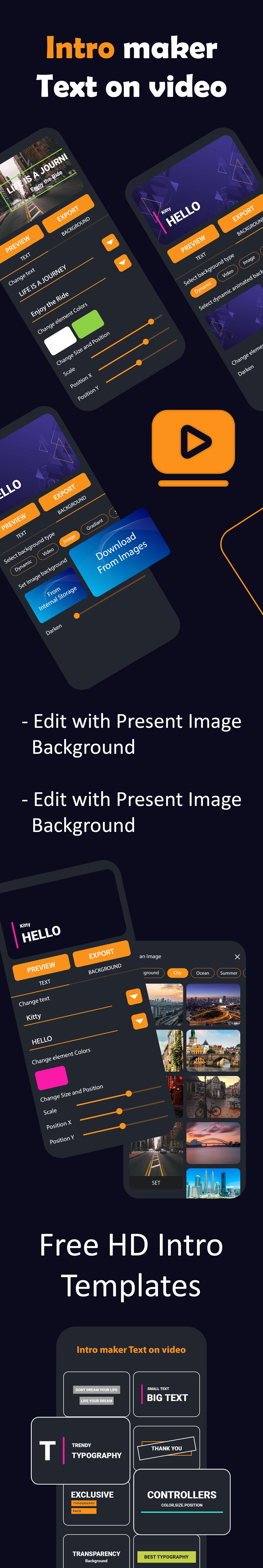 Intro Maker No Watermark - Android App Template by Elveeinfotech | Codester